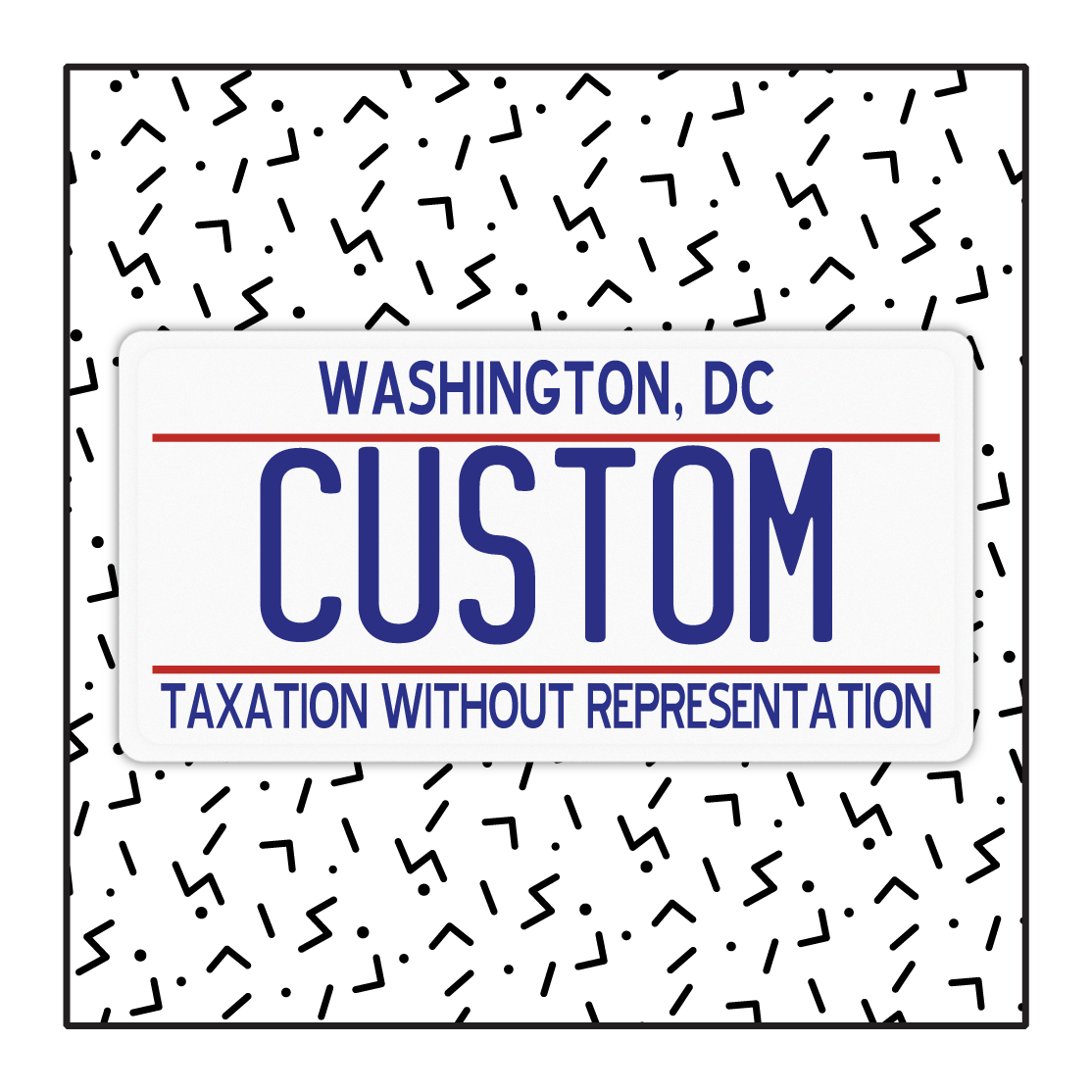 Custom Washington DC License Plates – The Original Plate Guys